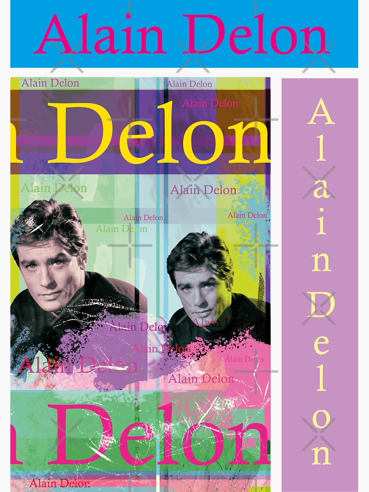 "Alain Delon Portrait" Sticker by Mauswohn | Redbubble