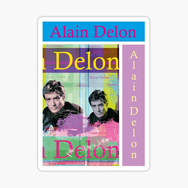 "Alain Delon Portrait" Sticker by Mauswohn | Redbubble