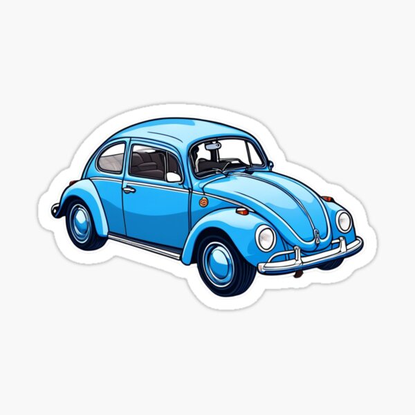 "Blue Punch Buggy" Sticker for Sale by slimsyart | Redbubble