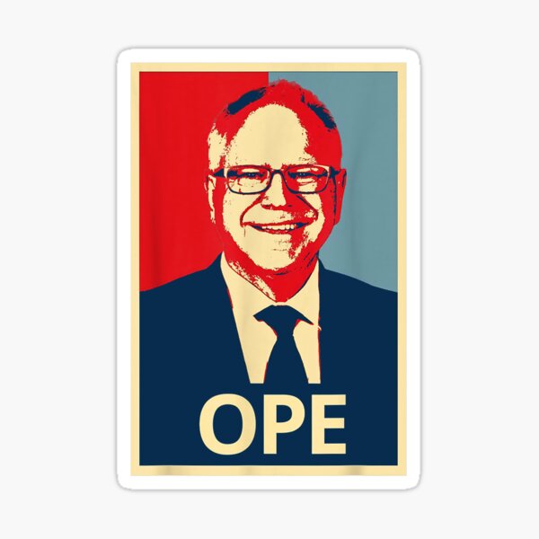 "Ope Walz Tim Walz Harris Walz 2024" Sticker for Sale by funnypunst ...