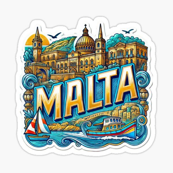 "Malta" Sticker by ChicClicker | Redbubble