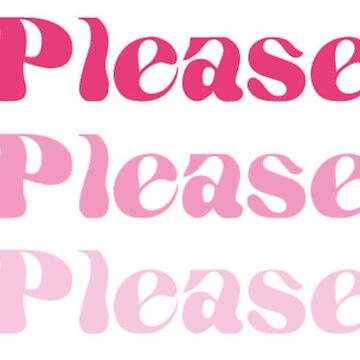 "Please Please Please Small" Sticker for Sale by AtelierPipa | Redbubble