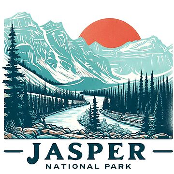 "Jasper National Park Alberta Canada" Sticker for Sale by HowToCanadian ...