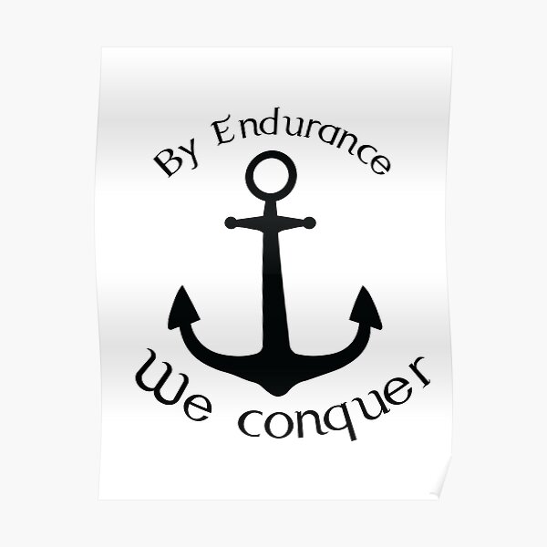 "By Endurance We Conquer - Marine Version 2" Poster for Sale by Nanukem ...