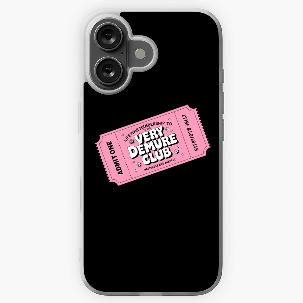 "Very demure, very mindful.Club Ticket | Cute Ticket" Sticker for Sale ...