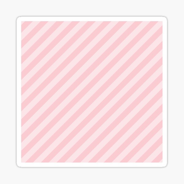"Light Millennial Pink Pastel Candy Cane Stripes" Sticker by podartist ...