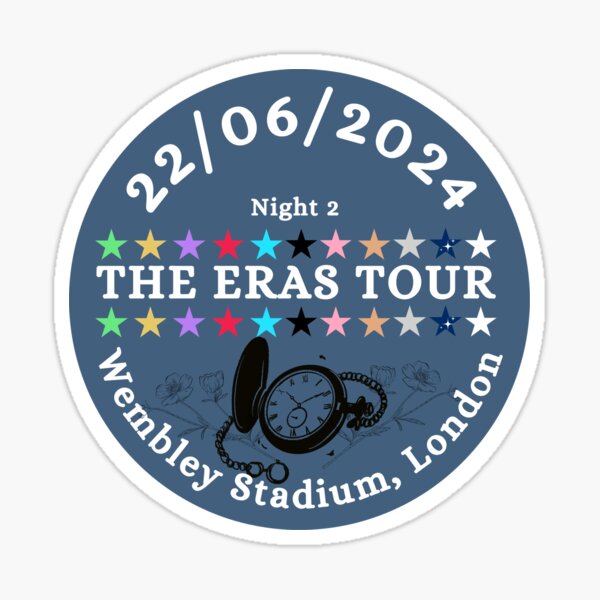"Wembley Stadium London Night 2 Eras Tour" Sticker for Sale by ...