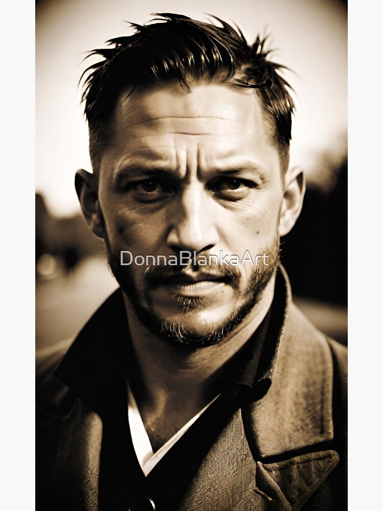 "Tom Hardy, actor, fan art, man, guy, celebrity, handsome" Sticker for ...