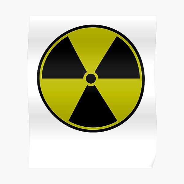 "Radioactive Fallout Symbol | Gamer Console Player" Poster for Sale by ...