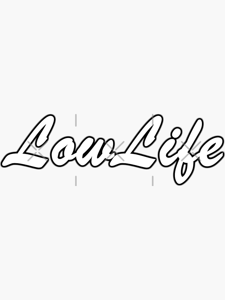 "LowLife JDM " Sticker for Sale by Spoof-Tastic | Redbubble