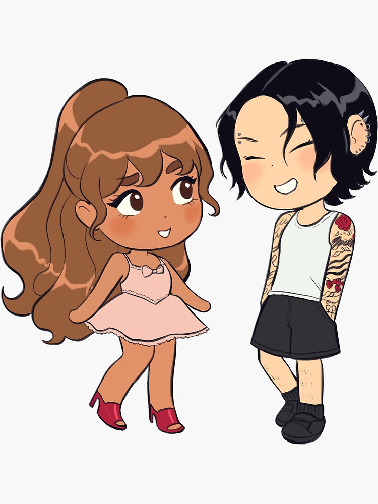 "Heartstrings Isi & Ro (drive)" Sticker for Sale by bevsi | Redbubble