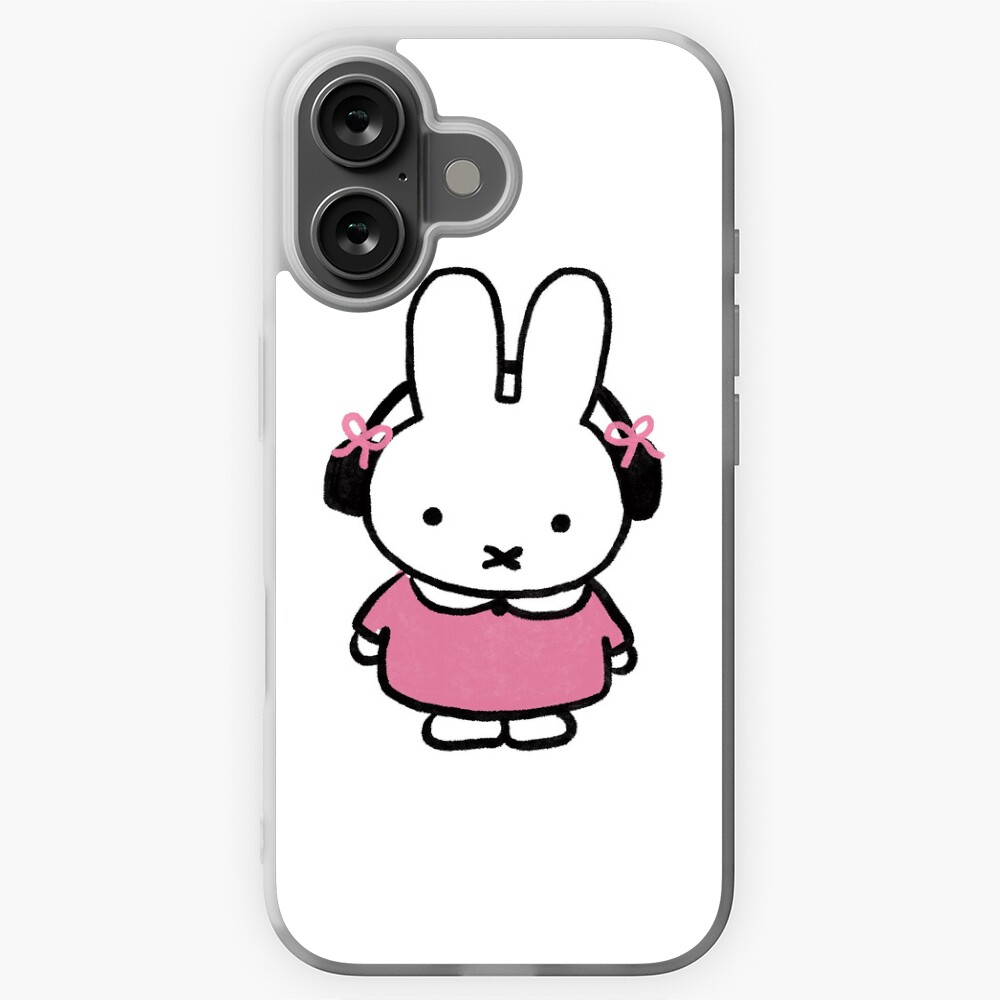 "Cute Bow Headphone Miffy " Sticker for Sale by cranbearrie | Redbubble