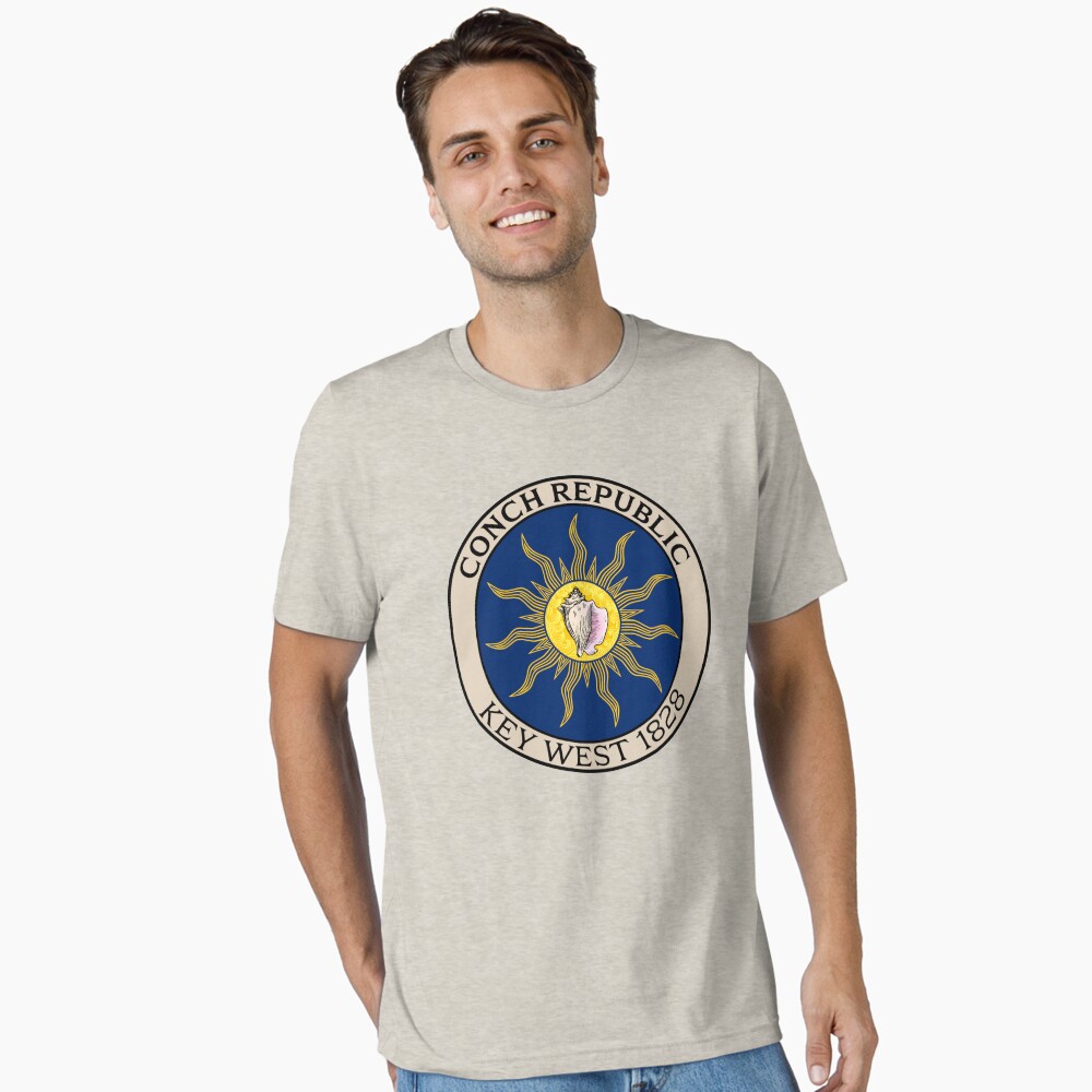 "Conch Republic - Key west Flag" Sticker for Sale by PaperflyDoodles ...