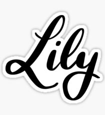 Lily Name Stickers | Redbubble
