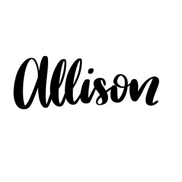 "Allison" Sticker for Sale by ellietography | Redbubble