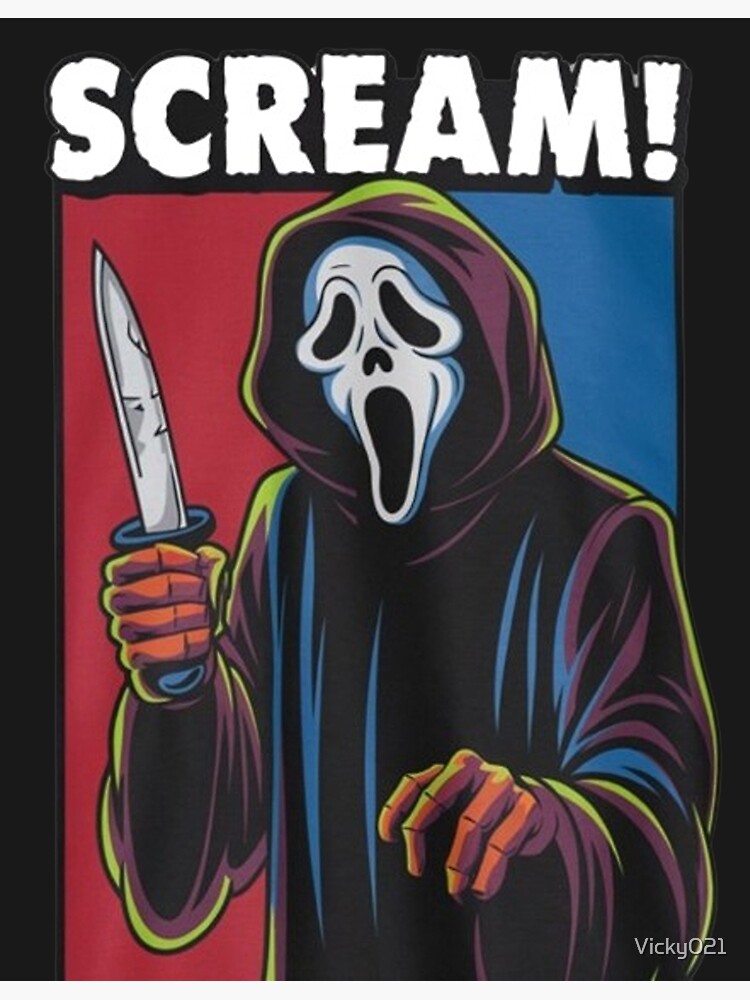 "Scream Ghostface Holding Knife" Poster for Sale by Vicky021 | Redbubble