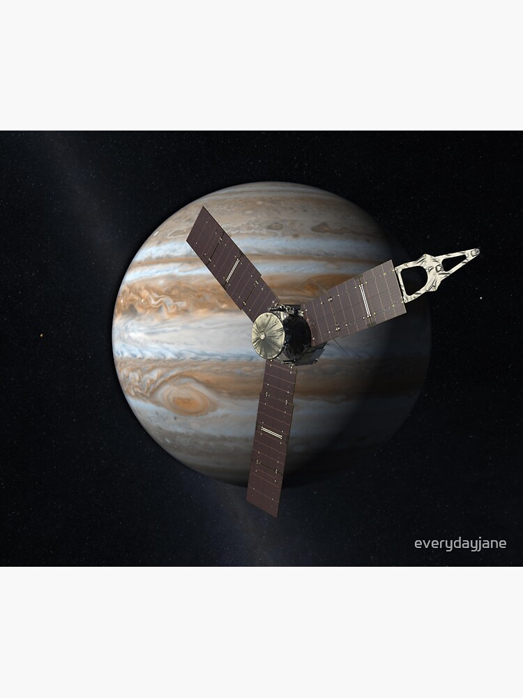 "Juno spacecraft at Jupiter Gifts" Sticker for Sale by everydayjane ...