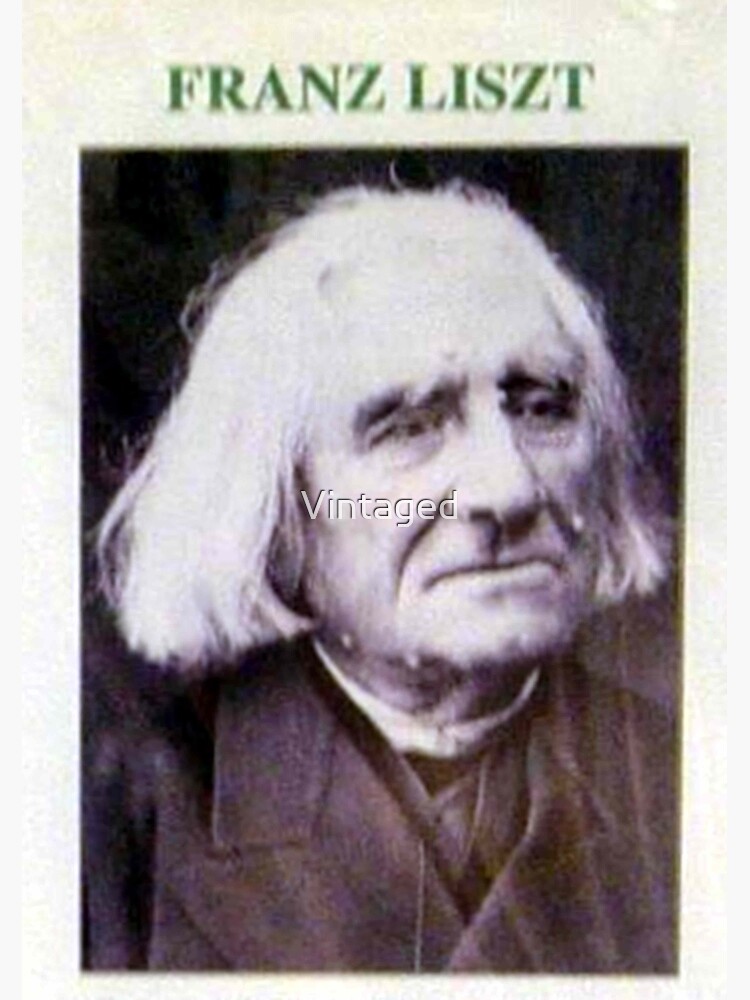 Franz Liszt, Liszt, Composer, Romantic, Piano, Portrait, old Premium ...