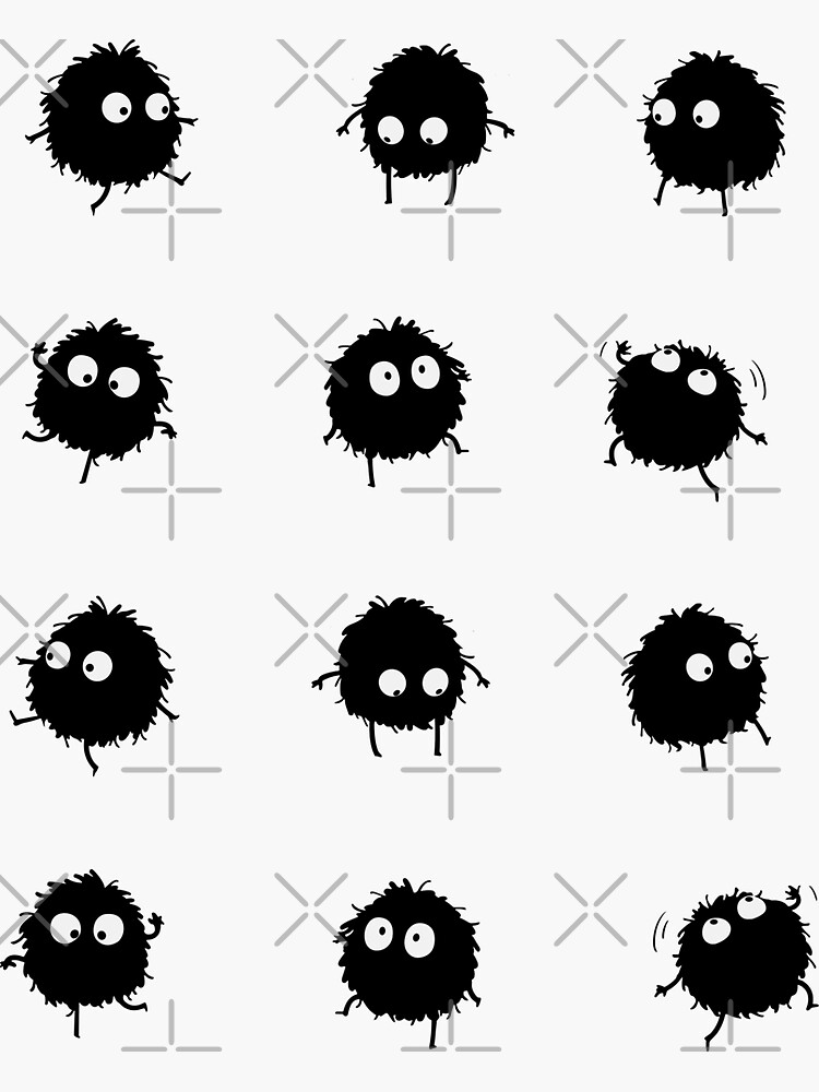 "tiny soot sprites sticker pack" Sticker for Sale by hunnydoll | Redbubble