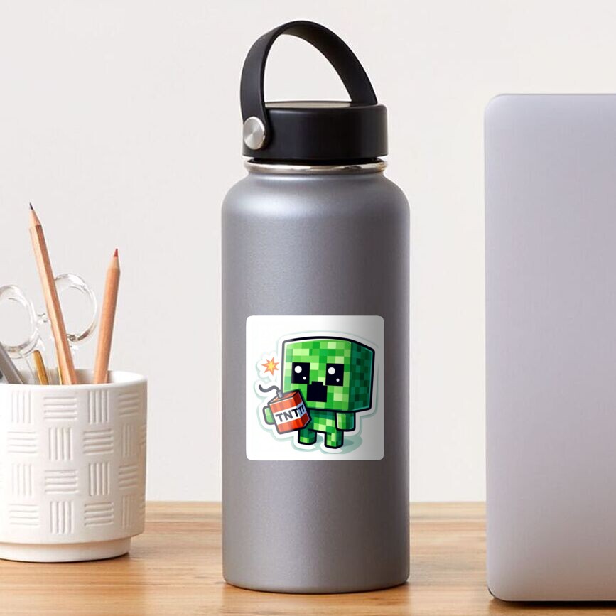"Minecraft creeper sticker" Sticker for Sale by ur-gamestickers | Redbubble
