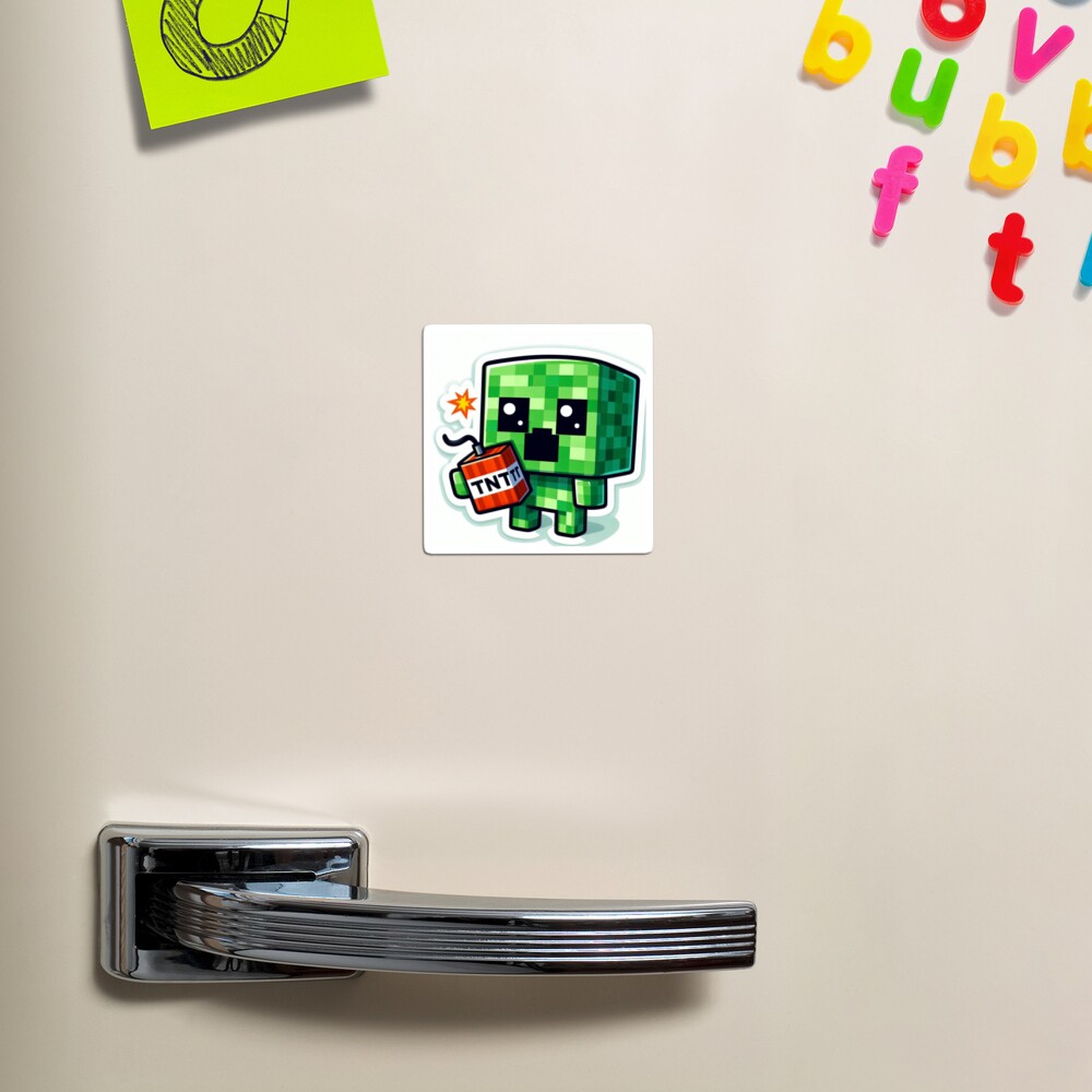 "Minecraft creeper sticker" Sticker for Sale by ur-gamestickers | Redbubble