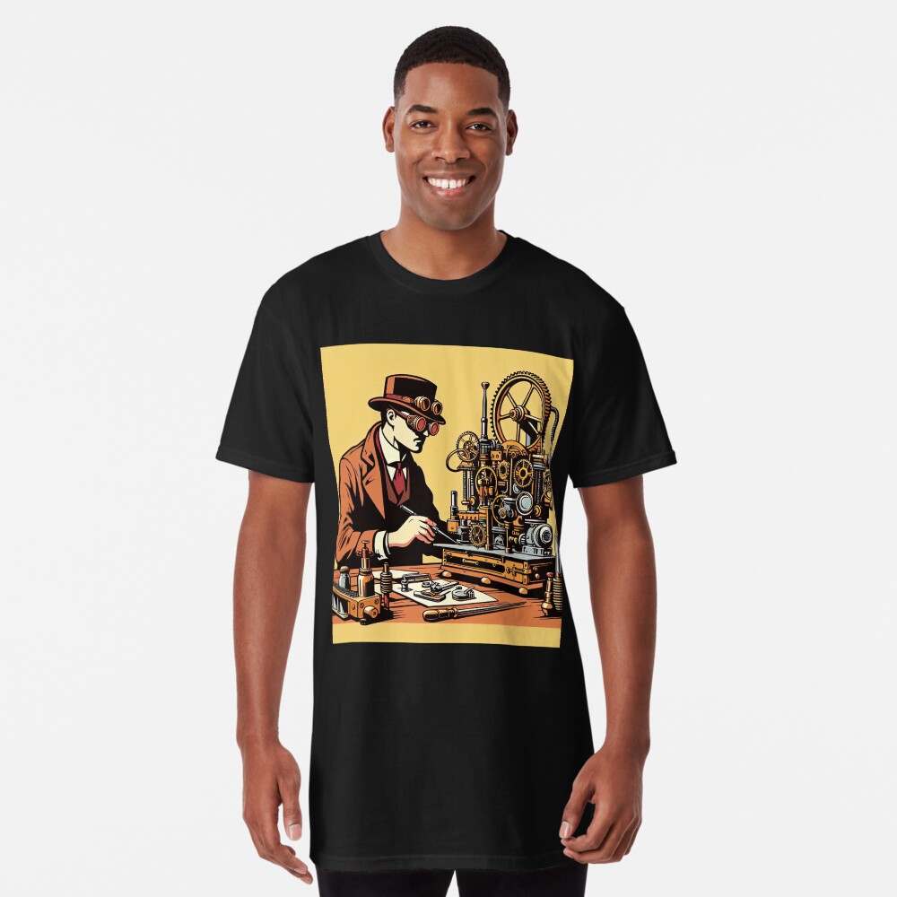 "Steampunk Inventor Pop Art Style" Sticker for Sale by artofuniverse ...
