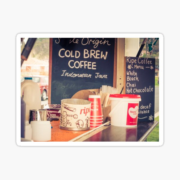 "Cold Brew Coffee" Sticker for Sale by urbanfragments | Redbubble