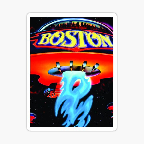"Boston Rock Band" Sticker for Sale by SimpleBotDesign | Redbubble