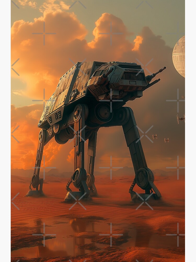 "AT-AT Walker Star Wars Fan Art" Poster for Sale by SavinMercantile ...