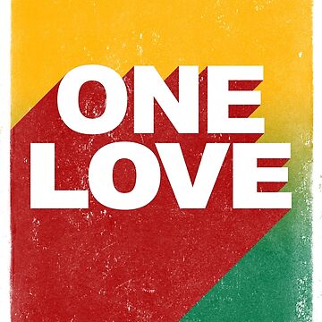"One Love Poster" Sticker for Sale by MRoONEPINCHx | Redbubble