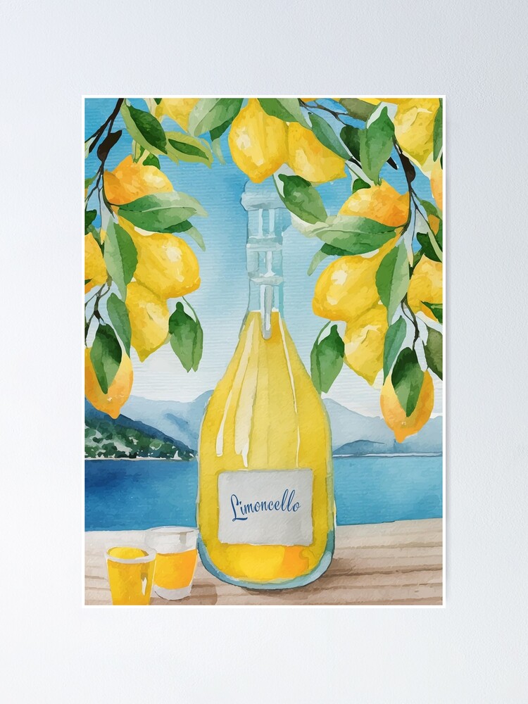 "Limoncello Poster" Poster for Sale by Thea-Design | Redbubble