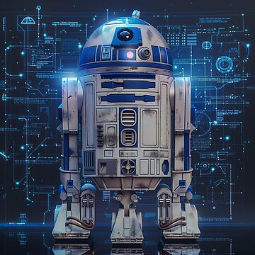 "R2-D2 Droid Star Wars Fan Art" Sticker for Sale by SavinMercantile ...