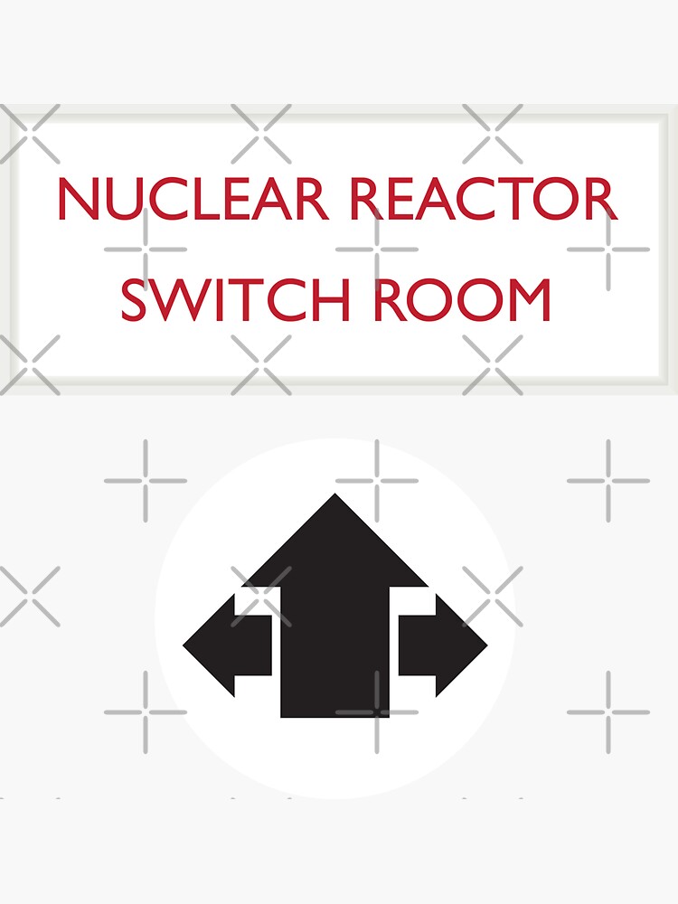 "Nuclear Reactor Switch Room" Sticker for Sale by ChrisOrton | Redbubble