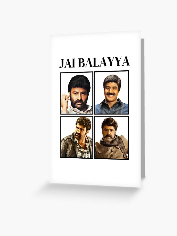 "JAI BALAYYA - Telugu Actor Hero Balakrishna" Greeting Card for Sale by ...