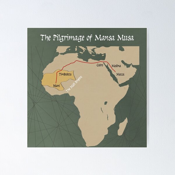"The Pilgrimage of Mansa Musa Sticker" Poster for Sale by Historic-Art ...