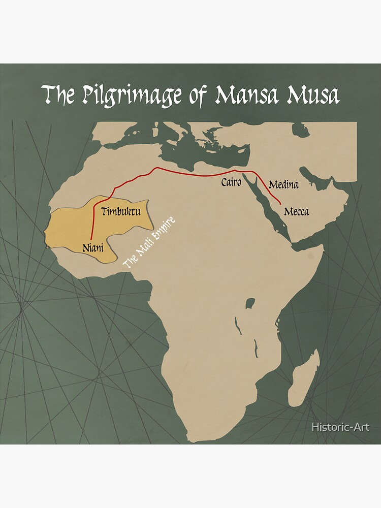 "The Pilgrimage of Mansa Musa Sticker" Sticker for Sale by Historic-Art ...