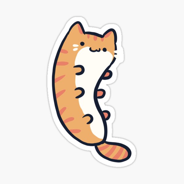 "Caterpillar cat" Sticker for Sale by Artofmayara | Redbubble