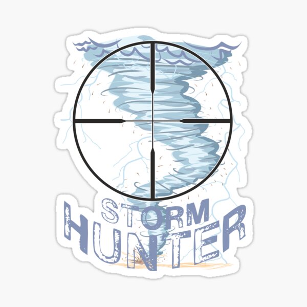 "Tornado Hunter Storms Chasers Rifle Scope" Sticker by dereinst | Redbubble