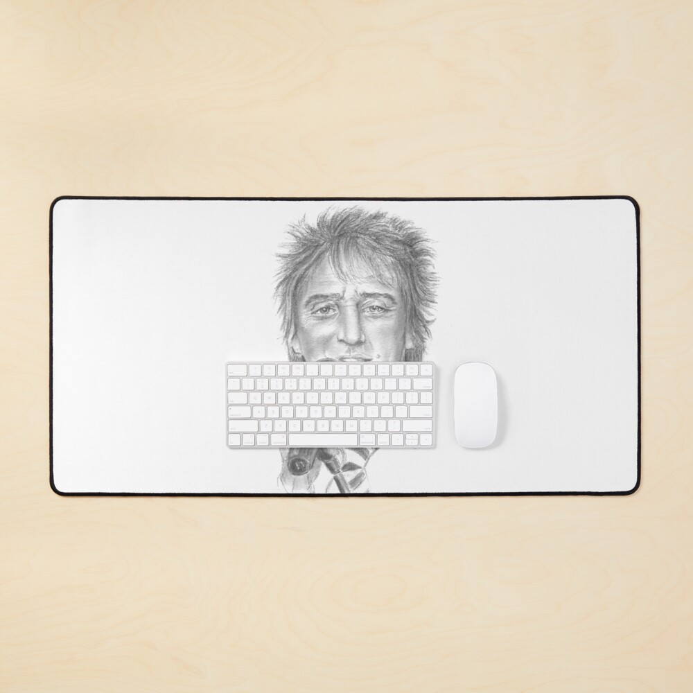 "Rod Stewart drawing in graphite" Sticker for Sale by Jennifermorcom ...