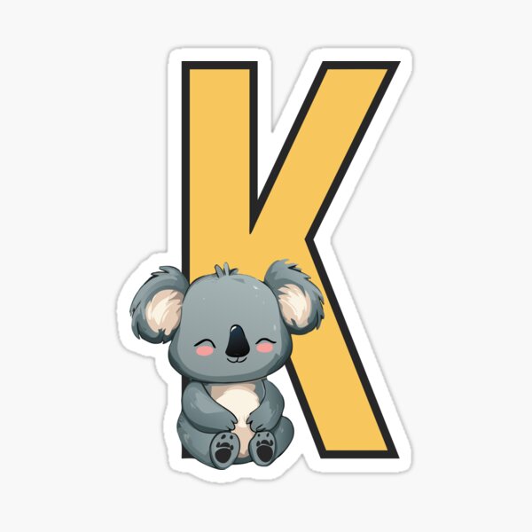 "Alphabet Koala - Letter K in the Spanish alphabet" Sticker by ...