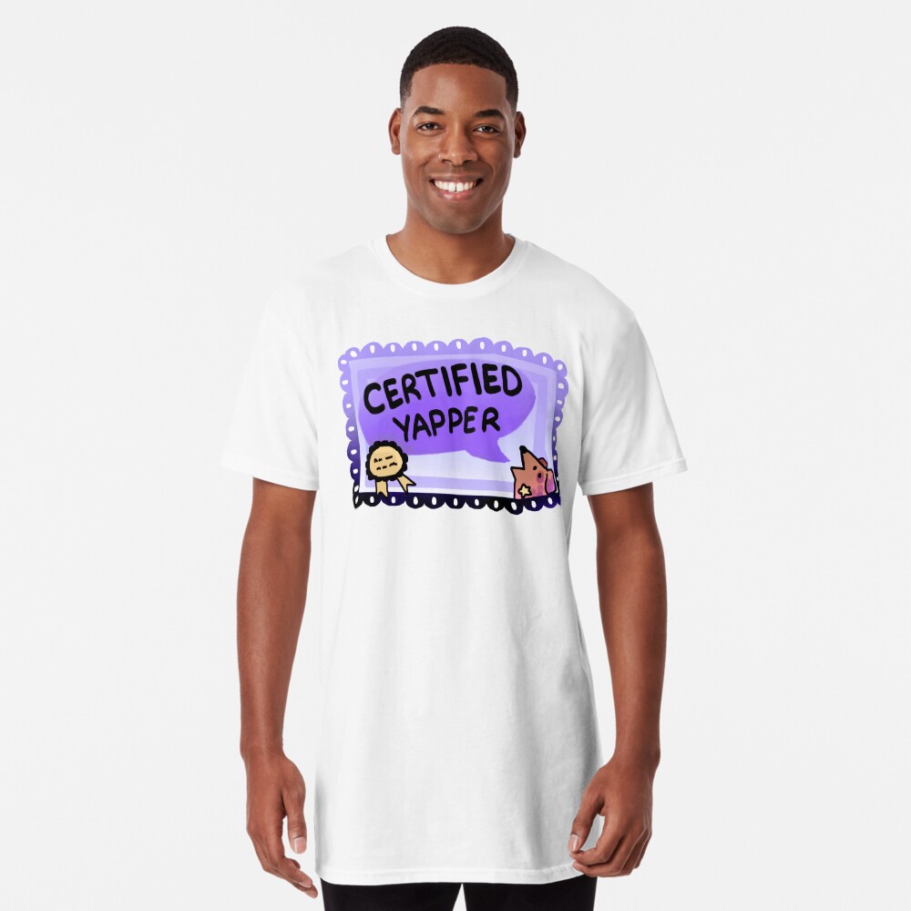 "Certified yapper " Sticker for Sale by townswmushrooms | Redbubble