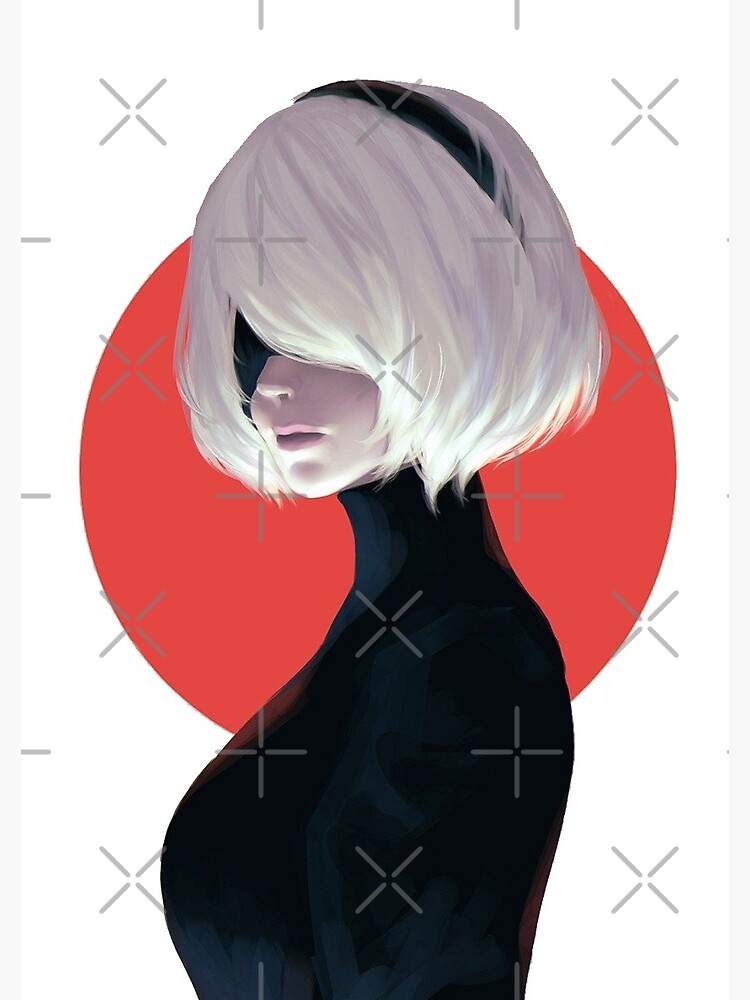 "Nier automata 2B" Spiral Notebook by kikusui | Redbubble