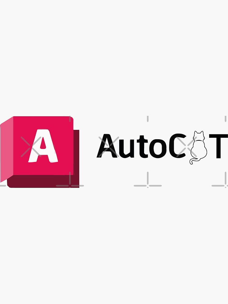 "Autocat logo cat meme" Sticker for Sale by clupheavenn | Redbubble