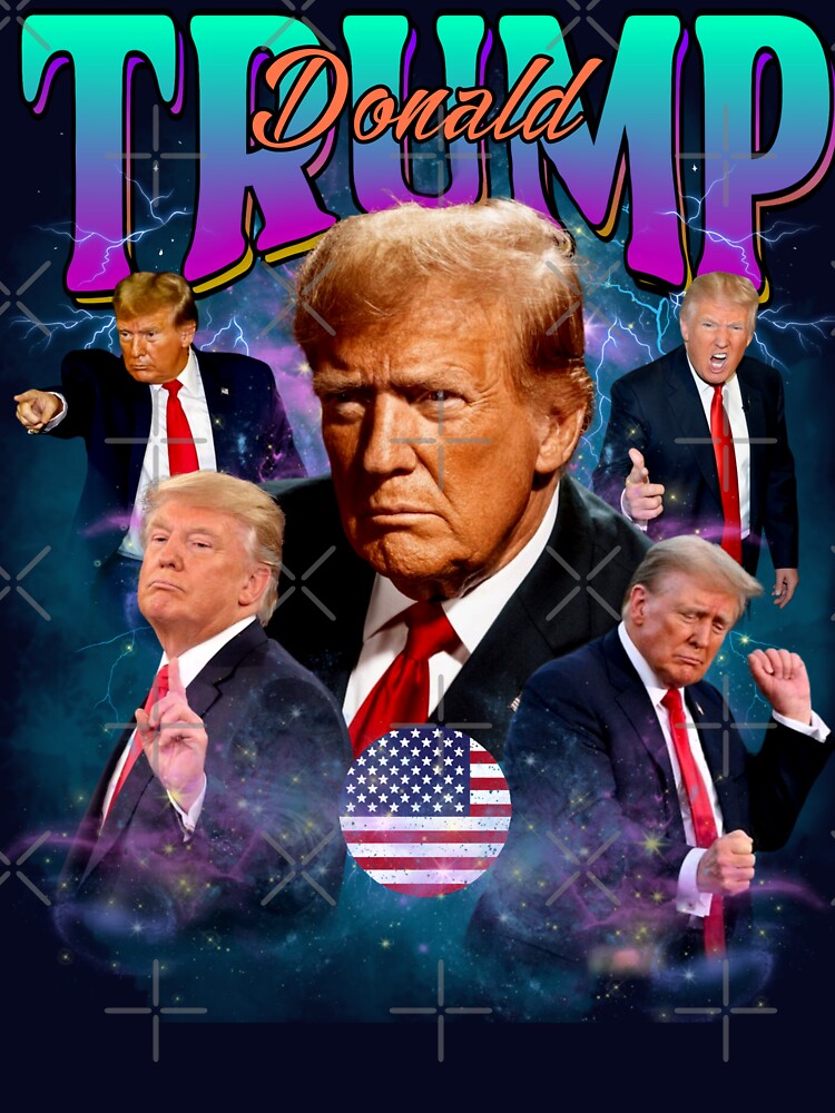 "Donald Trump 90s vintage bootleg design Men Woman Kids " Essential T ...