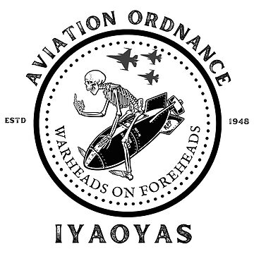 Aviation Ordnance Warheads On Foreheads Iyaoyas Sticker For Sale By
