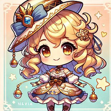 "Navia - Chibi - Genshin Impact Sticker" Sticker for Sale by YoKarma ...