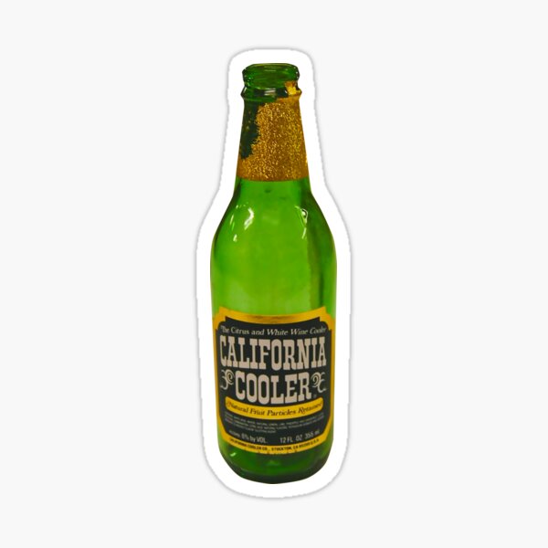 "Vintage Brands: California Cooler Bottle 1980s" Sticker for Sale by ...
