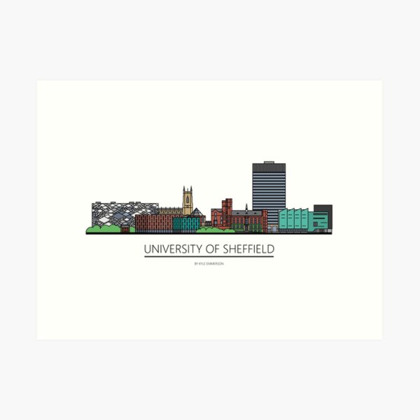 "Sheffield Icons - University of Sheffield" Art Print for Sale by ...