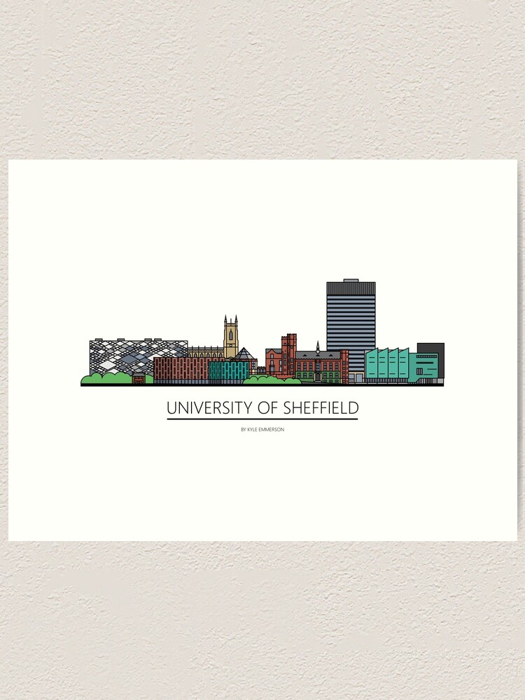 "Sheffield Icons - University of Sheffield" Art Print for Sale by ...