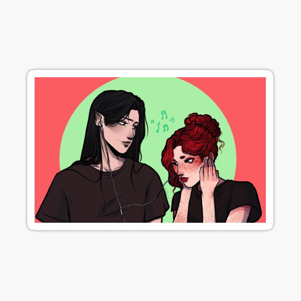 "Bonding Bards" Sticker for Sale by littleboffin | Redbubble